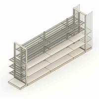 China Heavy-Duty Supermarket Shelf System 120cm Modular Display Rack for sale