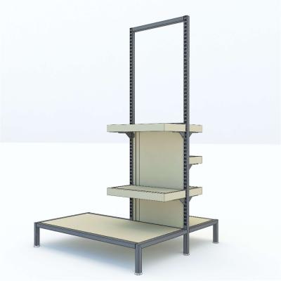 China Modular Supermarket Shelving System with 500kg Load Capacity for sale
