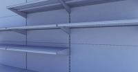 China Heavy Duty Supermarket Shelf 34x106mm Uprights, 508-1008mm Sizes for sale