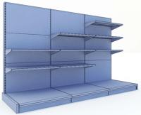 China Heavy Duty Supermarket Shelf 34x106mm Uprights, 508-1008mm Sizes for sale