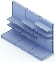 China Heavy Duty Supermarket Shelf 34x106mm Uprights, 508-1008mm Sizes for sale