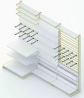 China Customizable Supermarket Display Rack 30×80mm Upright Heavy Duty for sale