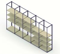 China E5 Series Steel Wood Medium Duty Rack 150kg Capacity for Plants Decor for sale