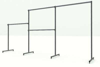 China Adjustable Metal Garment Rack 60-80cm Height for Retail Stores for sale