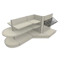 China Supermarket Gondola Shelving 30x60mm Upright 50mm Hole Pitch for sale