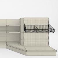 China Supermarket Gondola Shelving 30x60mm Upright 50mm Hole Pitch for sale