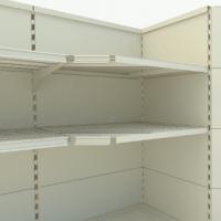 China Supermarket Gondola Shelving 30x60mm Upright 50mm Hole Pitch for sale