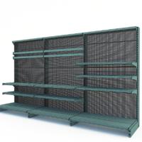 China Modular Supermarket Display Rack, Adjustable Shelf Width, Space-Saving and Cost-Effective Retail Storage Solution for sale