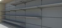 China Display Shelving – Metal and Wood Gondola Shelves with Lighting, Supermarket Retail Fixture for Modern and Elegant Store Design for sale
