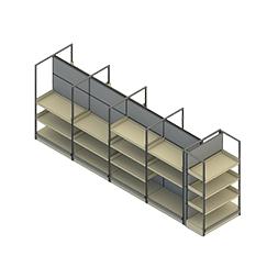 China Wooden Panel Retail Display Rack with Load Bar Support, Stable and Elegant Supermarket Fixture for sale
