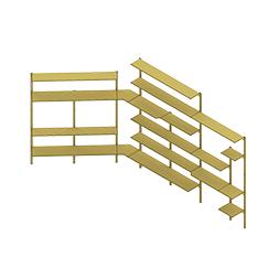 China Supermarket Shelving System 1500mm Modular Display Rack for sale