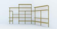 China Supermarket Shelving System 1500mm Modular Display Rack for sale