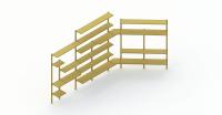 China Supermarket Shelving System 1500mm Modular Display Rack for sale