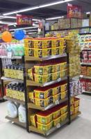 China 4 Side Medicine Pharmacy / Supermarket Display Standard Metal Shelf for sale