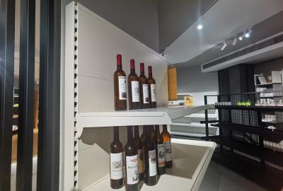 China Single Sided Steel Supermarket Gondola Shelf Spray Paint Finish for sale