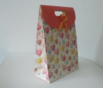 China fashion girl gift paper bag with bowknot for sale