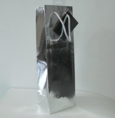 China holographic paper bag for wine holographic paper wine bag for sale