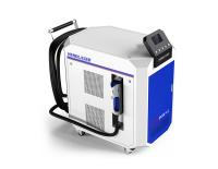 China Purple Horn Portable Laser Cleaning Machine 100W 200W for Rust Removal Paint Oil for sale