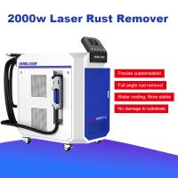 China Purple Horn 2000W Handheld Continuous Laser Rust Removal Machine for Metal Paint Oil Cleaning for sale