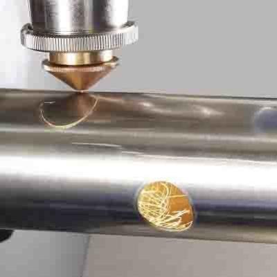China 1060nm-1070nm Tube Laser Cutter 6KW-25KW Purple Horn Pipe Cutting Machine for Carbon Steel Stainless Steel for sale