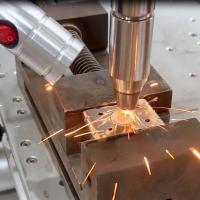China Purple Horn 4.6KW Robotic Automated Laser Welding Machine 220V 380V Four Axis for sale