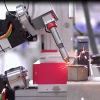 China Purple Horn Automated CNC Optical Fiber Laser Welding Machine 500mm x 300mm x 300mm for sale