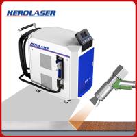 China Handheld Laser Rust Cleaning Machine , 2000w Laser Rust Removal Machine Purple Horn for sale