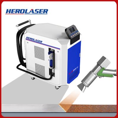 China Handheld Laser Rust Cleaning Machine , 2000w Laser Rust Removal Machine Purple Horn for sale