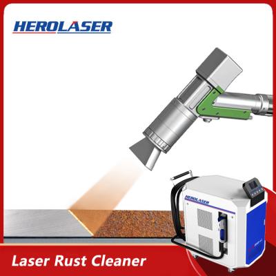China Purple Horn 1000W Fiber Laser Rust Removal Machine Portable Metal Surface Cleaner 1064nm for sale