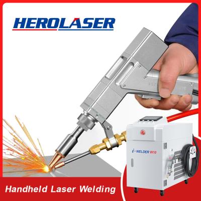 China Purple Horn 500W Handheld Laser Welding Machine for Stainless Steel Aluminum Metal for sale