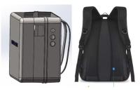 China Knapsack Portable 100W Fiber Laser Cleaning Machine 1064nm Rust Removal 38kg for sale