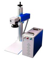 China 30W Fiber Laser Marking Machine with Rotary Axis 175mm Marking Range for Metal for sale
