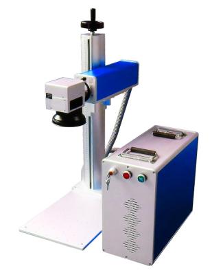China 30W Fiber Laser Marking Machine with Rotary Axis 175mm Marking Range for Metal for sale