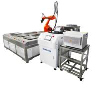 China PLC Controlled 6 Axis Robot Laser Welding Machine 1000W Three Position for Precision Welding for sale