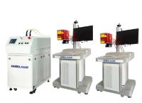 China Fiber Optic Double End Galvanometer Automatic Laser Welding Machine 300W Wheeled for sale