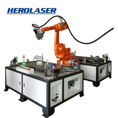 China 6 Axis Robotic Fiber Laser Welding Machine 2000W with CCD Positioning and ABB Robot for sale