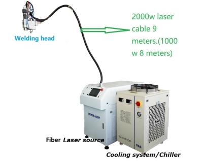 China 380VAC CNC 6 Axis Robot Laser Welding Machine 2000W with Purple Horn Wobble Head for sale