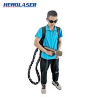 China 50w-500w Backpack Fiber Laser Derusting Machine Handheld Metal Cleaning for sale