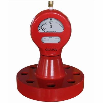 China Oilfield Drilling Mud Pump Pressure Gauge Flange Connection 6000psi 2 Inch NPT for sale