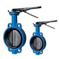 China PN16 Class150 Ductile Iron Body Handle Wafer Butterfly Valve for Water Oil Gas for sale