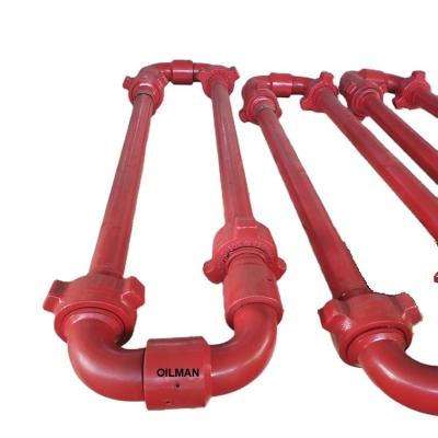 China API 16C 2 Inch Chiksan Cementing Circulating Hose Loop FIG 1502 105MPa for sale