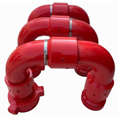 China Alloy Steel Wellhead Swivel Joint Elbow Union Style 50 10 2in 105MPa for sale