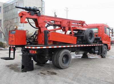 China 300M Truck Mounted Water Well Drilling Rig 350mm Bore Mud Pump Air Compressor for sale
