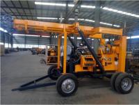 China XYX-3 Wheeled Walking Water Well Drilling Rig - 100-600m Depth, 75-300mm Diameter, Hydraulic Operation for sale