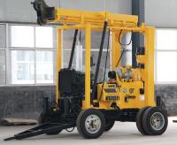 China 600m Depth Portable Trailer Mounted Deep Water Well Rotary Core Drilling Rig 60kW Diesel for sale