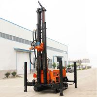 China Crawler DTH Water Well Drilling Rig 200m Depth Diesel Powered Hydraulic Borehole Machine for sale