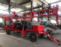 China Portable Trailer Mounted Water Well Drilling Rig 100-500m Depth DTH for sale