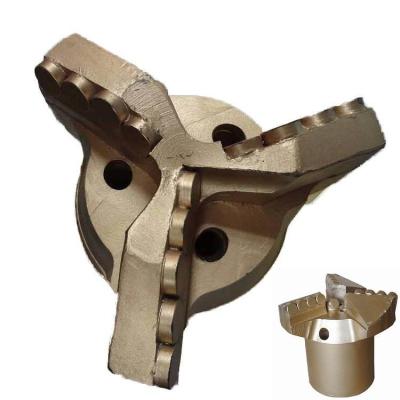 China 3 Blade Step Type 6-1/2 Inch Tungsten Carbide PDC Drag Bit for Rock Drilling Water Well for sale