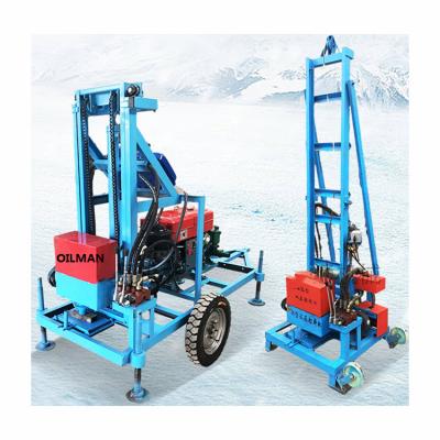 China Portable Electric Water Well Drilling Rig 400mm Diameter 150m Depth with 22HP Power for sale
