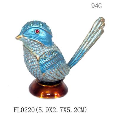 China beautiful bird metal pewter jewelry box  animal bird trinket boxes for sale